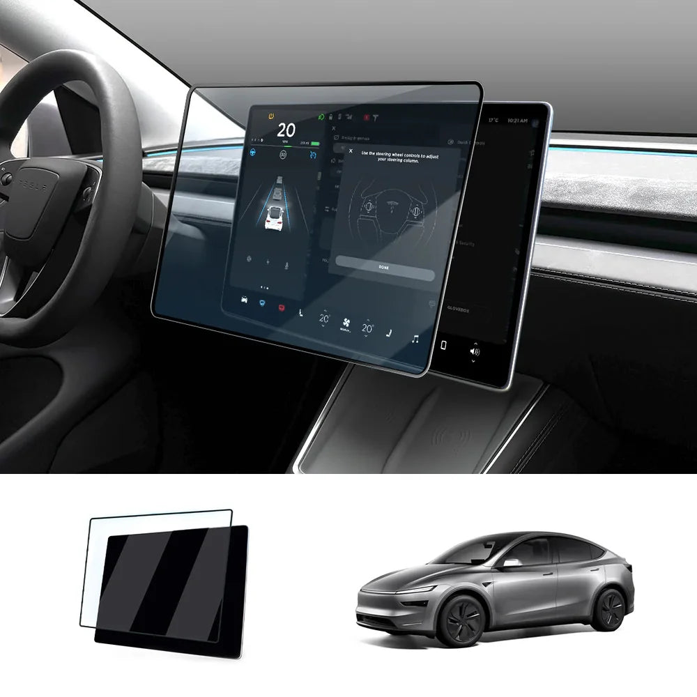 16" Front & Rear 9H Tempered Glass Screen Protector for Tesla Model Y ...