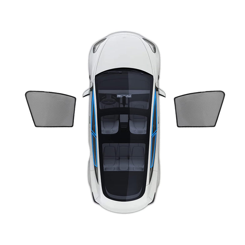 Model Y Mesh Sunroof Shades Foldable UV Protection For Tesla(2020-2024 ...